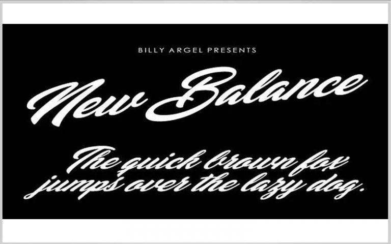 New Balance Font Free Download - Kafont