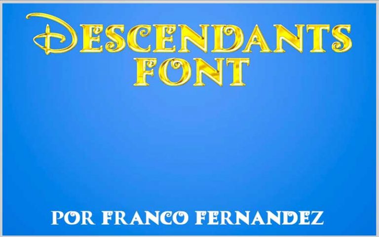Descendants Font Free Download - Kafont