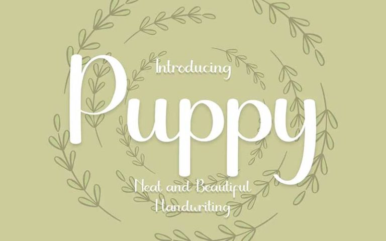 Puppy Font Free Download - Kafont